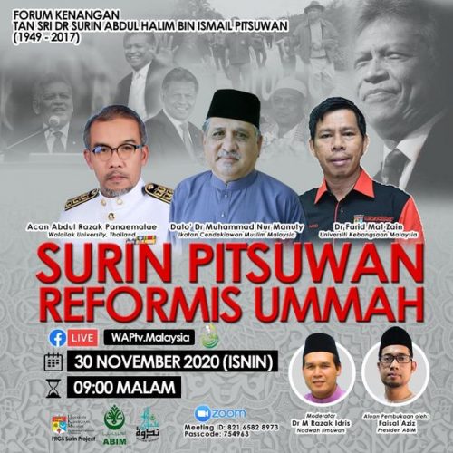 Mengenang Almarhum Dr. Surin Pitsuwan, Dari Pondok Ke Harvard - ABIM